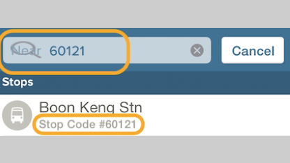 Search by bus stop code - Citymapper