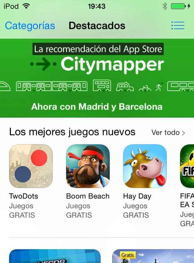 ¡La recomendacion del App Store en España! - Citymapper